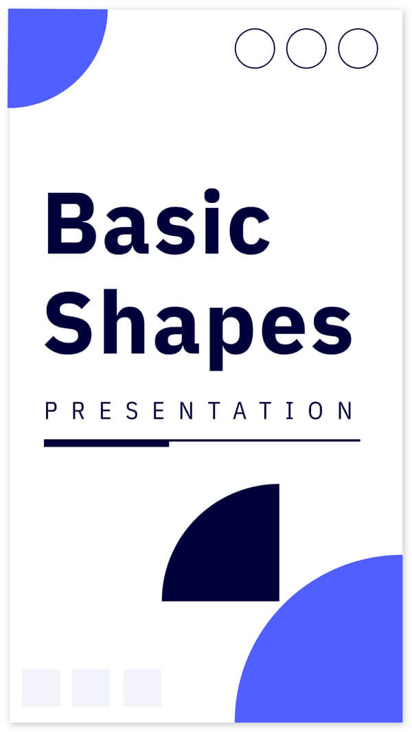 Basic Shapes Presentation Mobile Genially Templates